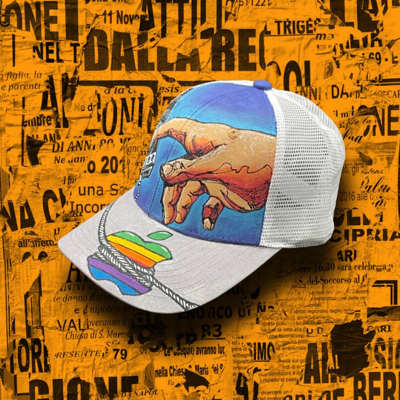 HAND PAINTED HAT. Tech Life, Iphone, Phone, Cap, Hat, Cap, Baseball Cap ...