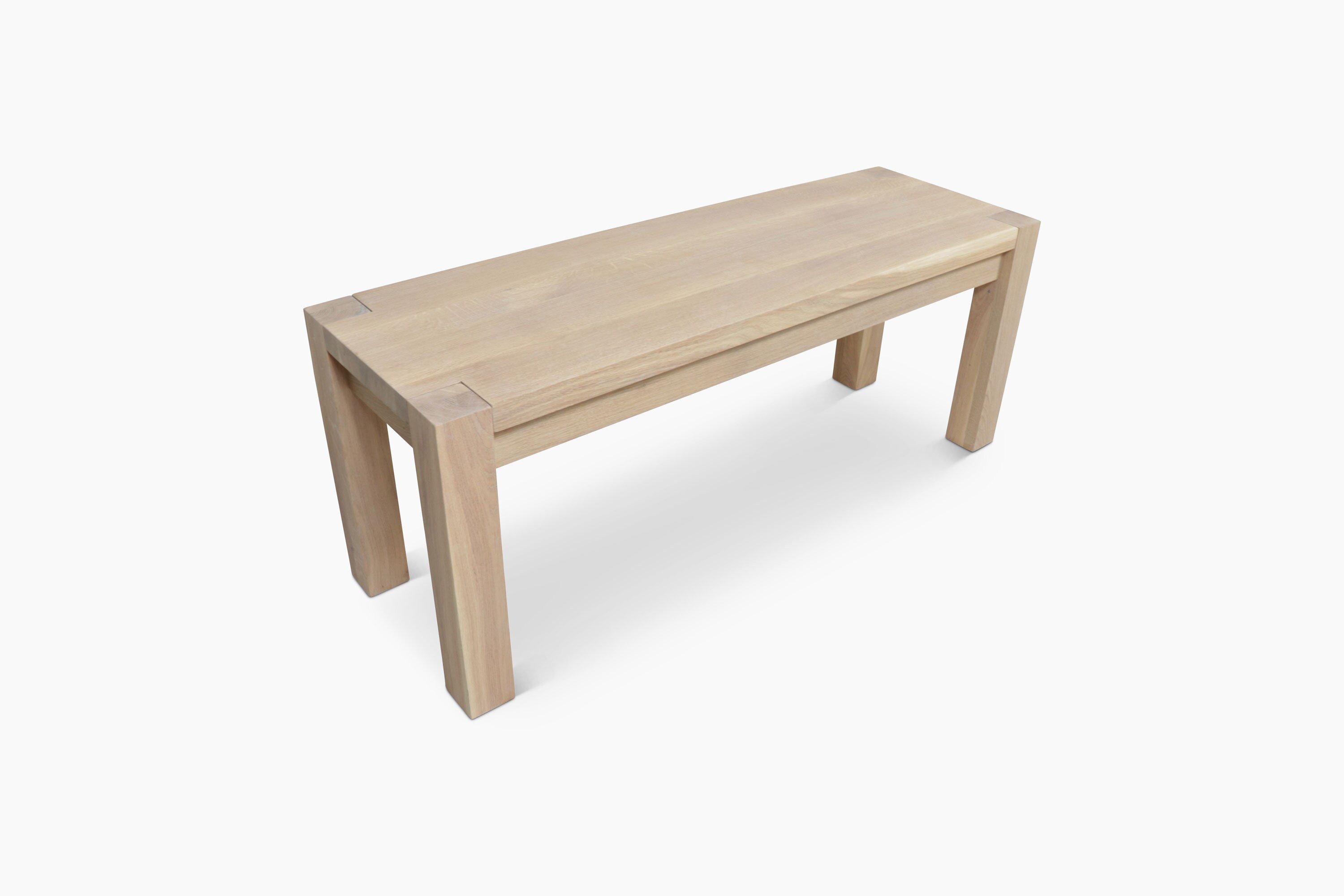 Parsons Bench | Solid White Oak Bench | Customizable - Etsy