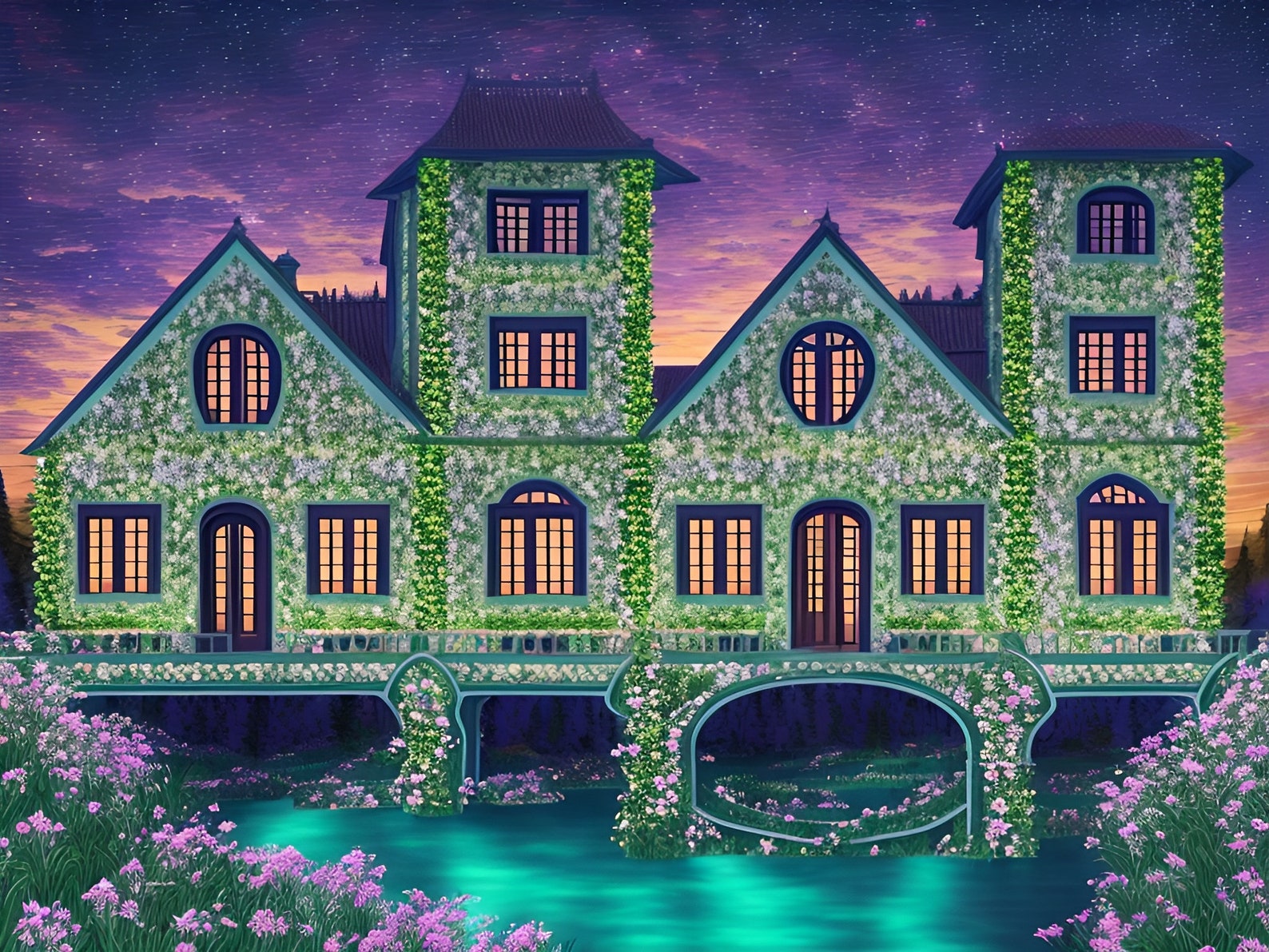 Miniature Stone House Printable House Nets - Set of 10 Mini Houses for ...