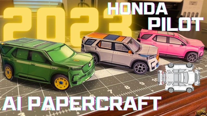 2023 Honda Pilot Papercraft 20 Pack With Unique AI Themes Paper Art ...