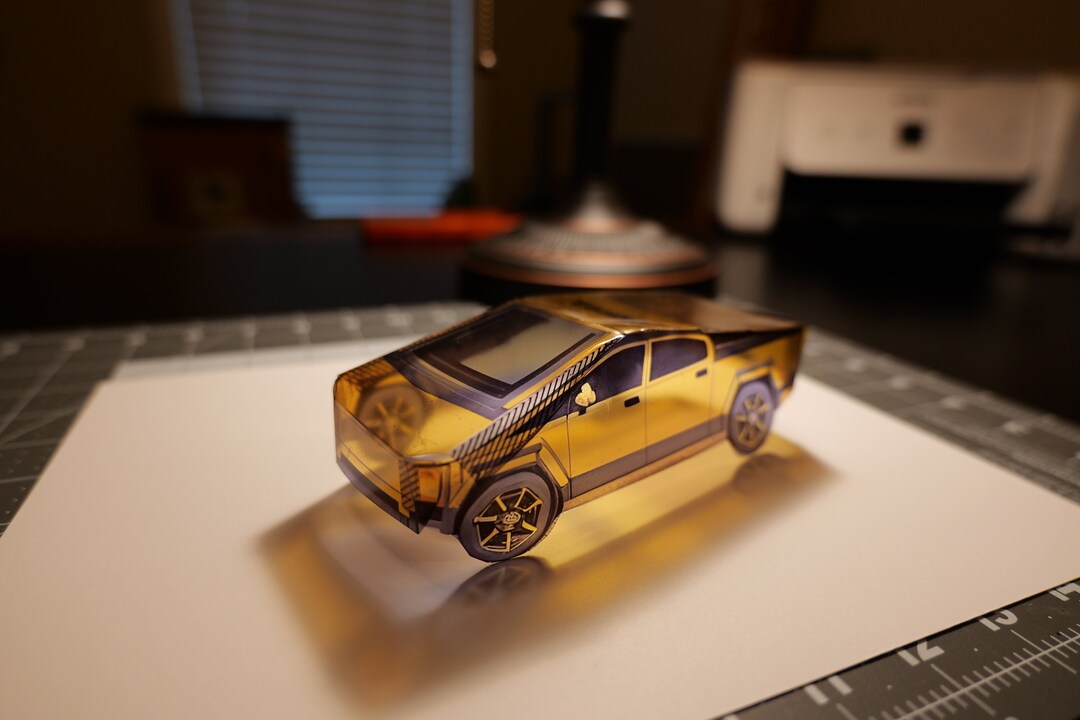 Cybertruck Papercraft 5 Pack With Unique AI Themes Paper Art Toys ...