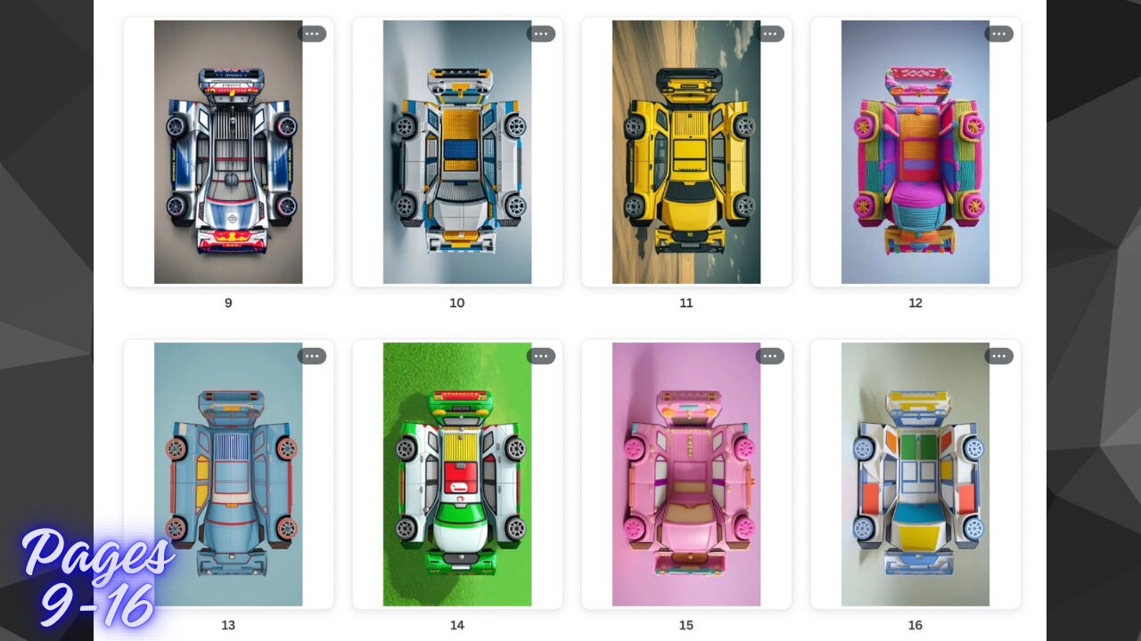 2023 Honda Pilot Papercraft 20 Pack With Unique AI Themes Paper Art ...