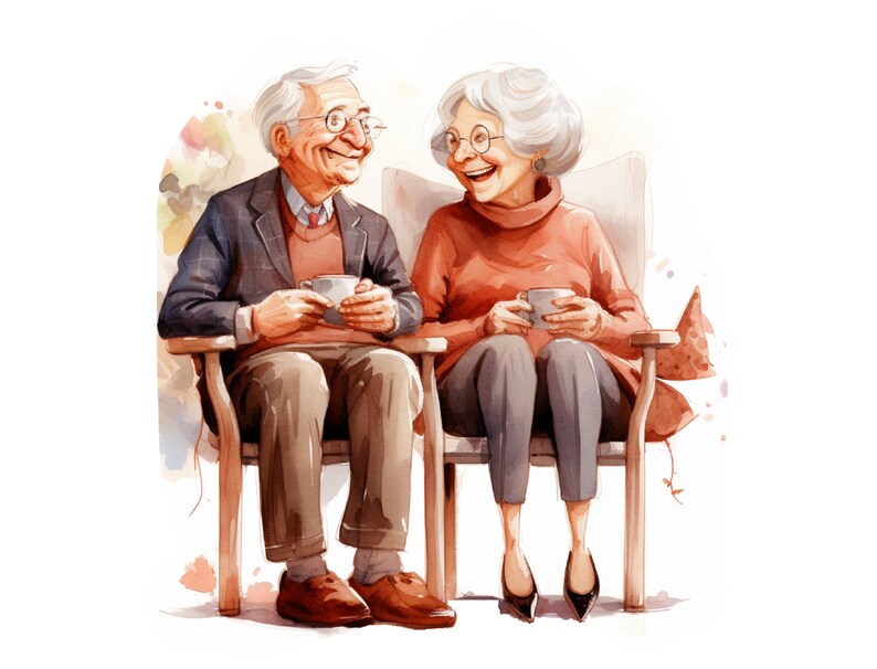 Old Love, Couple, Old, Old Couple, Life Partner, Old People Clipart ...
