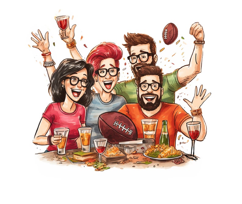 Super Bowl Party, Superbowl, Friends, Football, PNG, Snacks, Superbowl ...