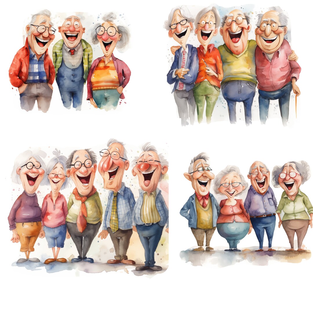 Old People Laughing, Old Friends, Friendship, Old, PNG, Old Friends ...