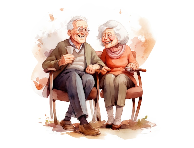 Old Love, Couple, Old, Old Couple, Life Partner, Old People Clipart ...