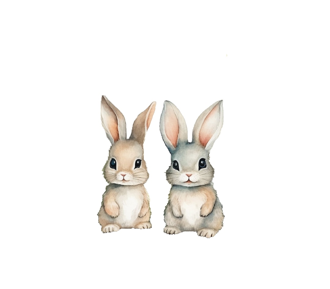 Cute Pastel, Watercolor Bunnies, Rabbit Clipart, Bunny Clipart - Etsy