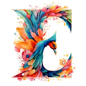 Letter E, Flowers, Beautiful Alphabet E, Alphabet, PDF, Digital Letters ...