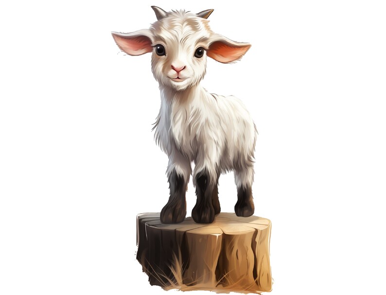 Baby Goats, Farm Animals, Goat Clipart, Farm Clipart, PNG Clipart - Etsy