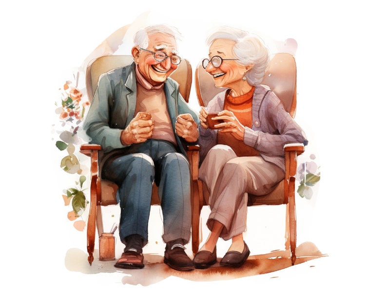Old Love, Couple, Old, Old Couple, Life Partner, Old People Clipart ...