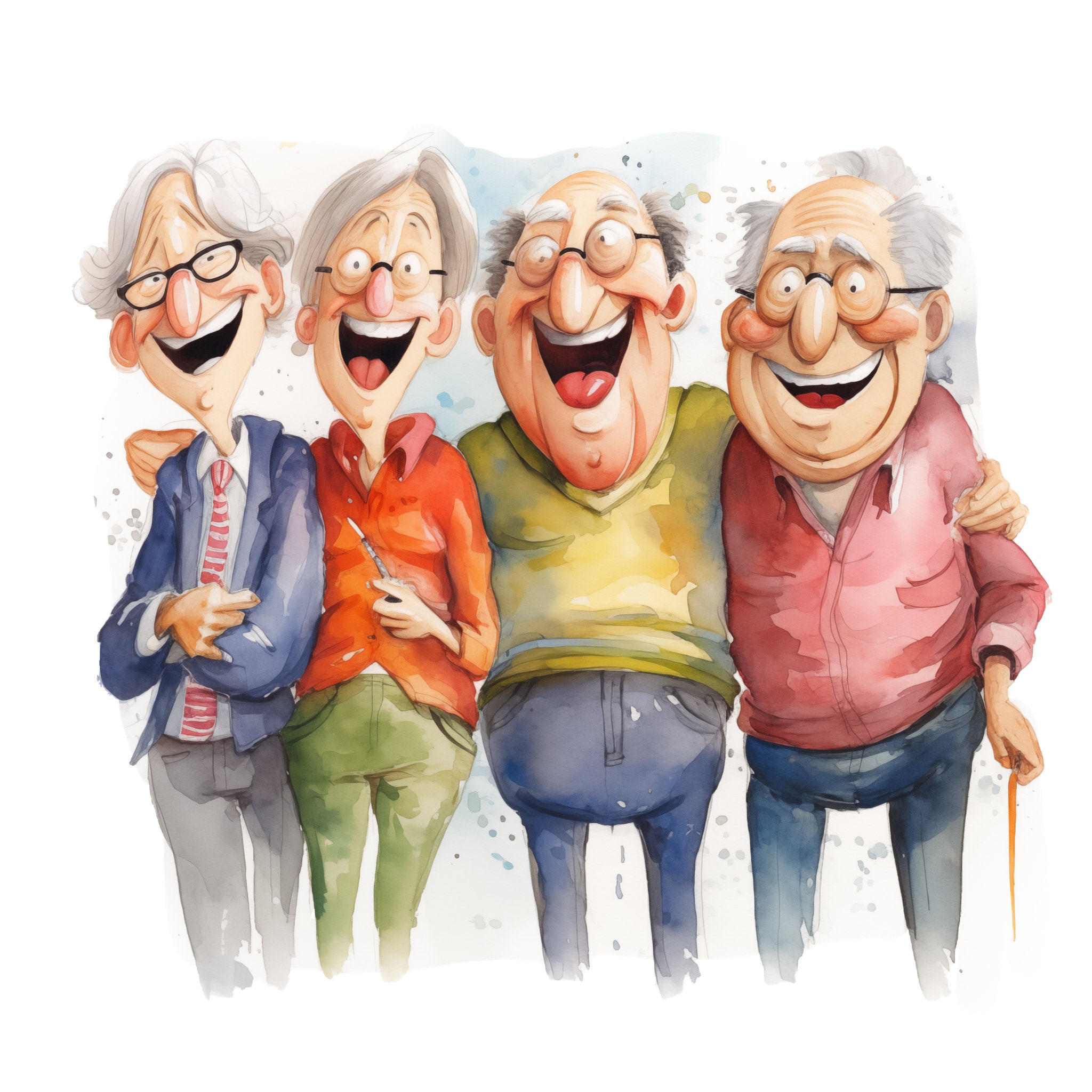 Old People Laughing, Old Friends, Friendship, Old, PNG, Old Friends ...