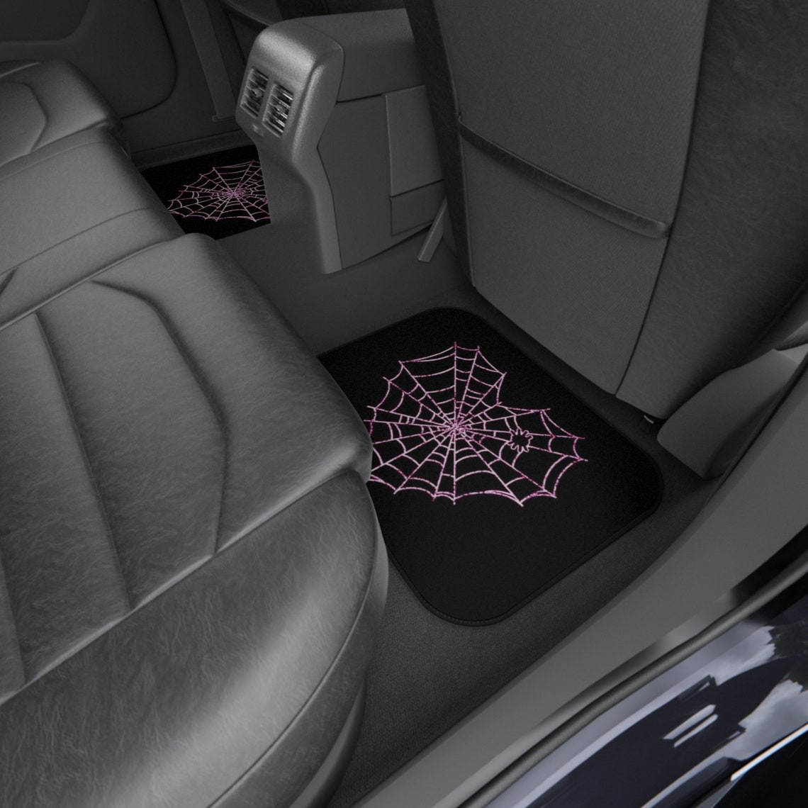 Spider Design Car Mats | Pink Spider Web | Pink Heart Spider Web ...
