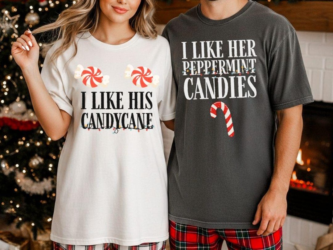 I Like His Funny Inappropriate Xmas Shirt for Couples Matching Couple ...