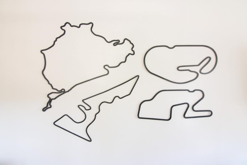COTA Circuit of the Americas 3D Race Track Outline| F1 Race Track Wall ...