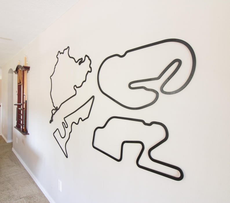 COTA Circuit of the Americas 3D Race Track Outline| F1 Race Track Wall ...