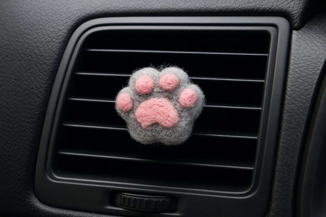Pet Paw Vent Clip Cat Car Air Freshener Cute Car Accessories Felt Car ...