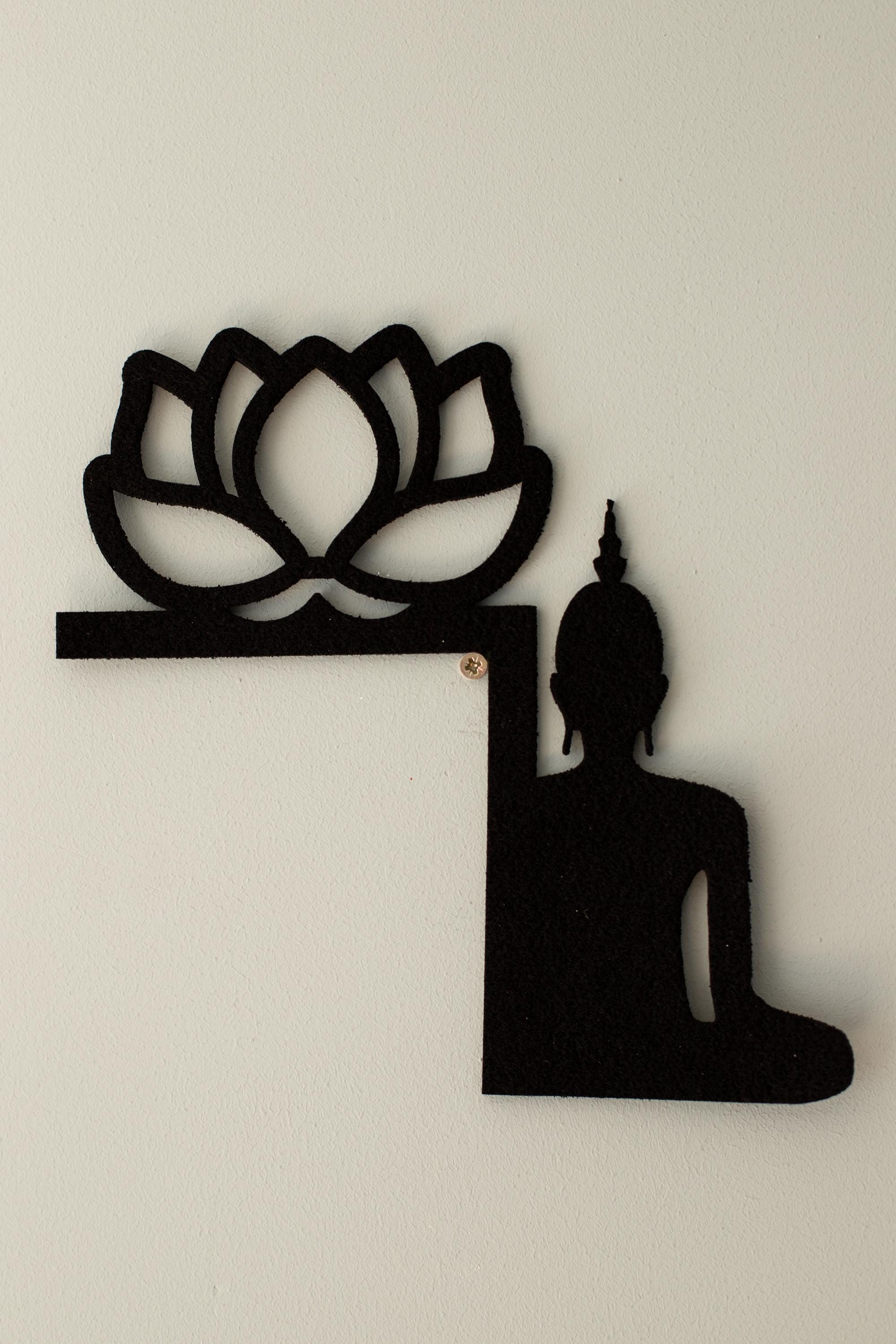 Door Topper Buddha and Lotus Door Corner Decor Meditation Door Trim ...