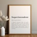 Superintendent Definition Print: Educational Leader Gift / School ...