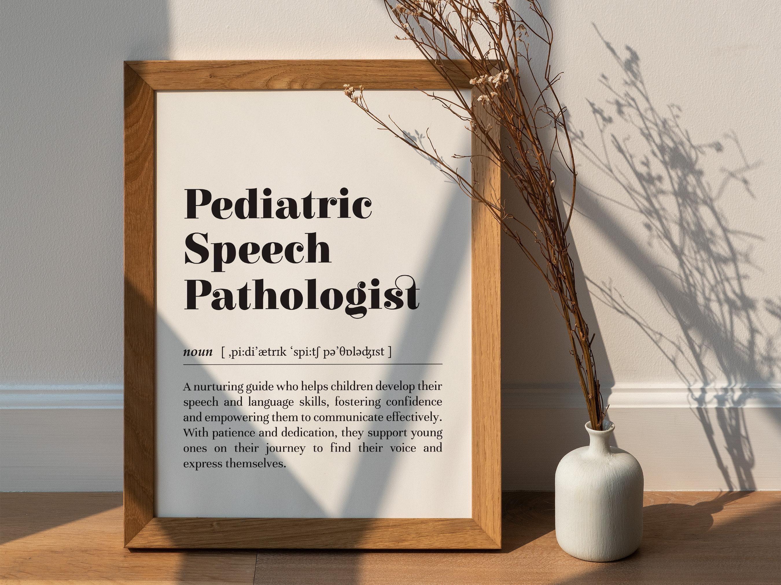 Pediatric Speech Pathologist Definition Print: Speech Therapy Office ...