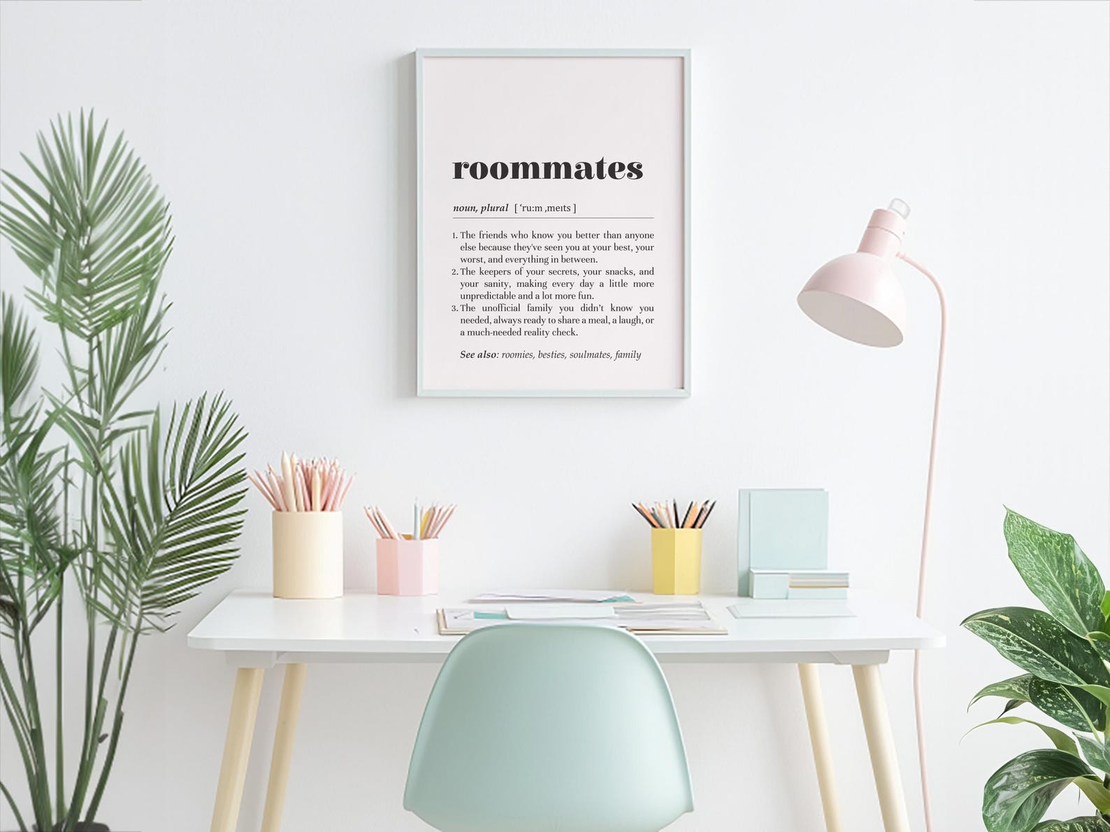 Roommates Definition Poster Print/instant Download/gift for Roommate ...