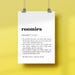 Roomies Definition Print: Dorm Room Decor Poster / College Roommate ...