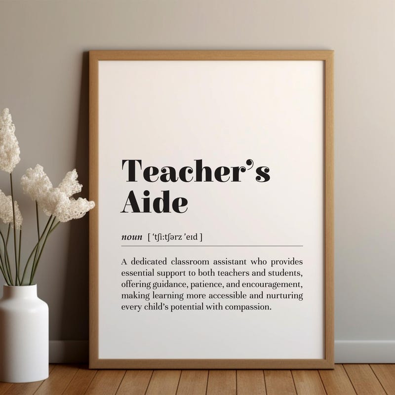 Teacher Aide - Etsy