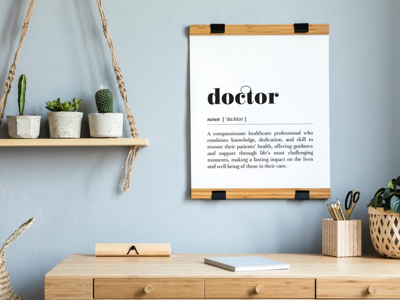 Doctor Definition Poster Print/instant Download/gift for Doctor/doctor ...