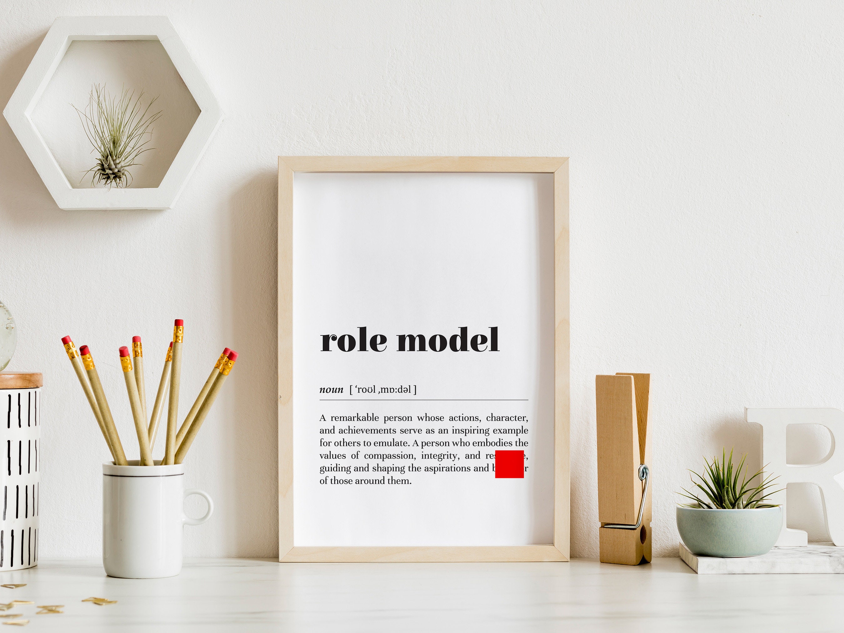 Role Model Definition Poster/instant Download/thank You Gift/mentor ...