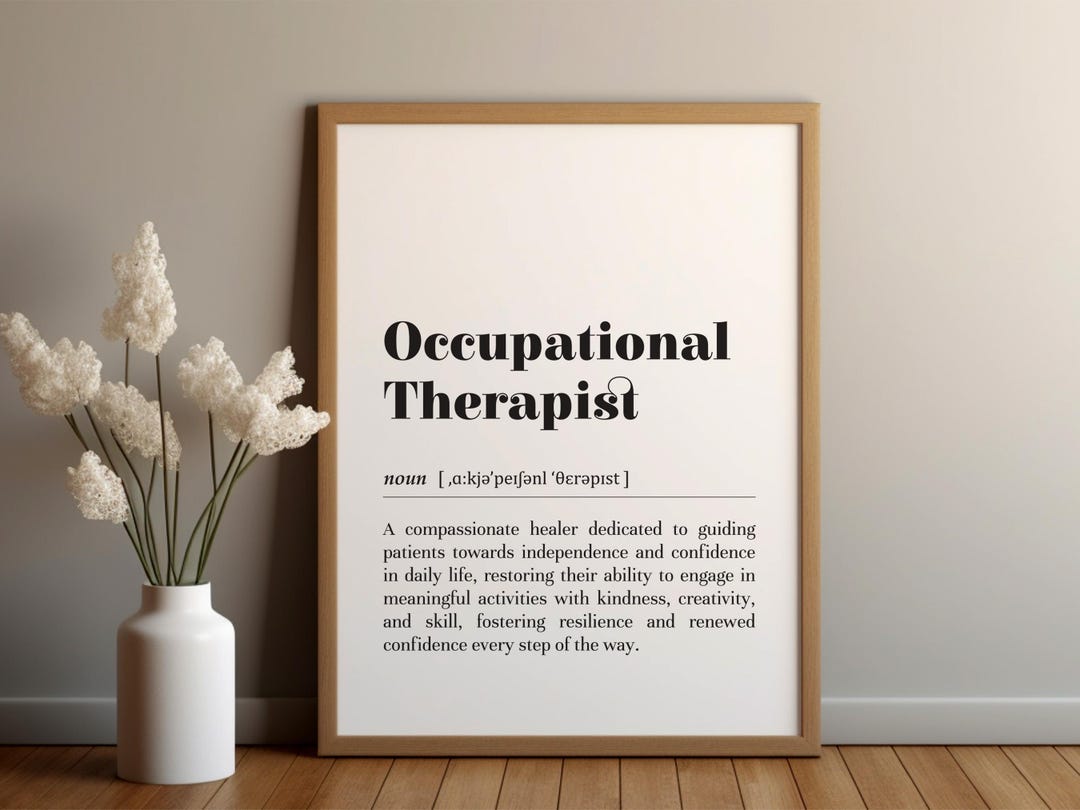 Occupational Therapist Definition Poster Print/instant Download ...