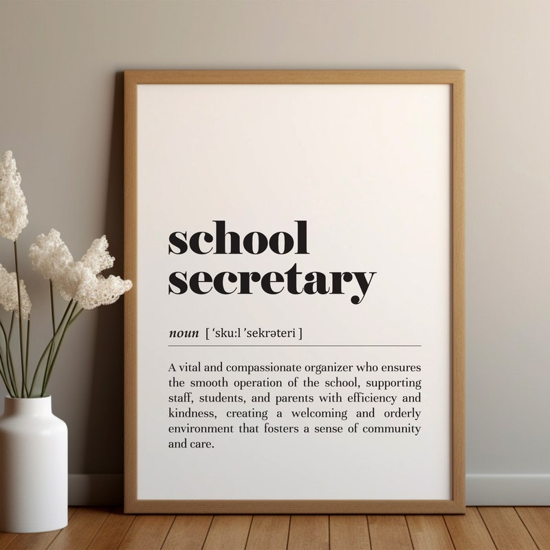 School Secretary Sign - Etsy