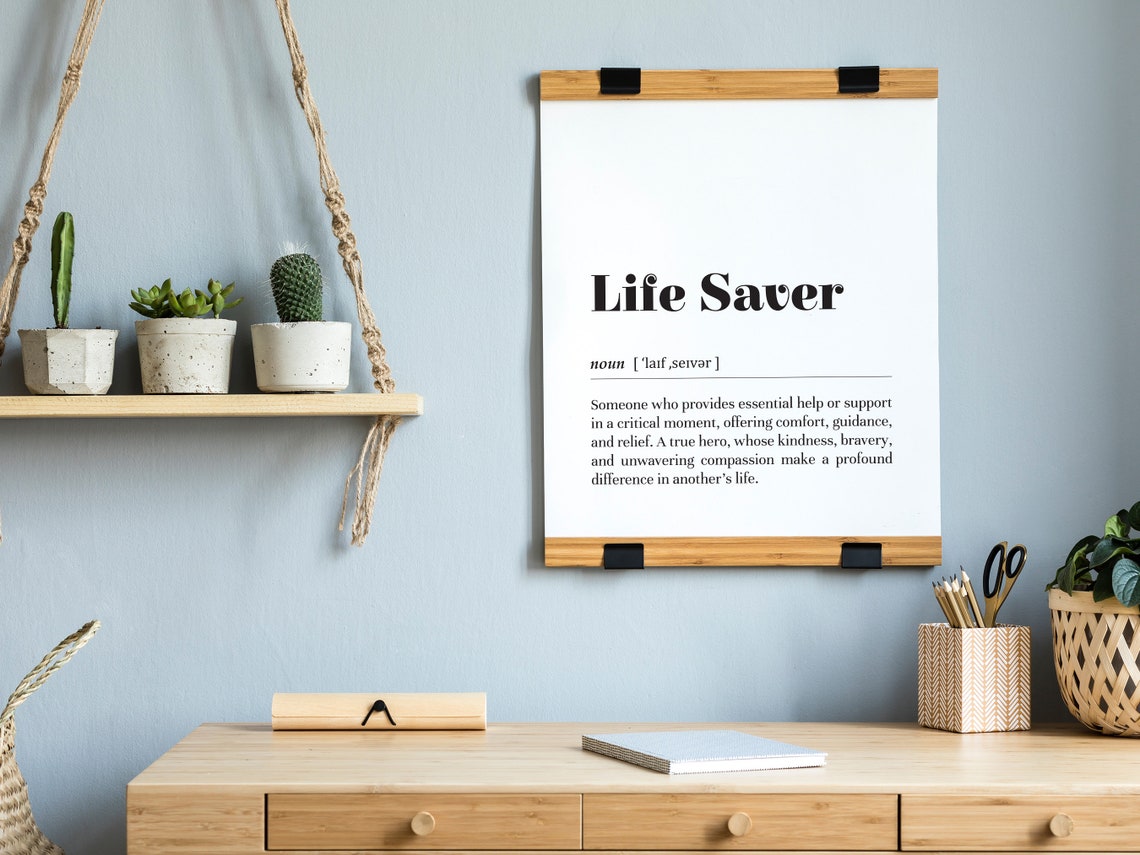 Life Saver Definition Poster Print/instant Download/thank You Gift ...