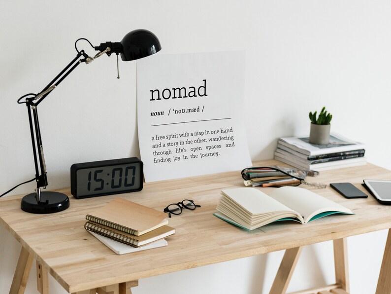 Nomad Definition Poster/digital Print/instant Download//traveler Gift ...