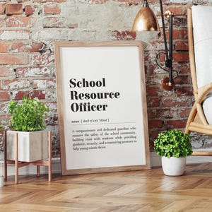 School Resource Officer Definition Print/instant Download/school ...