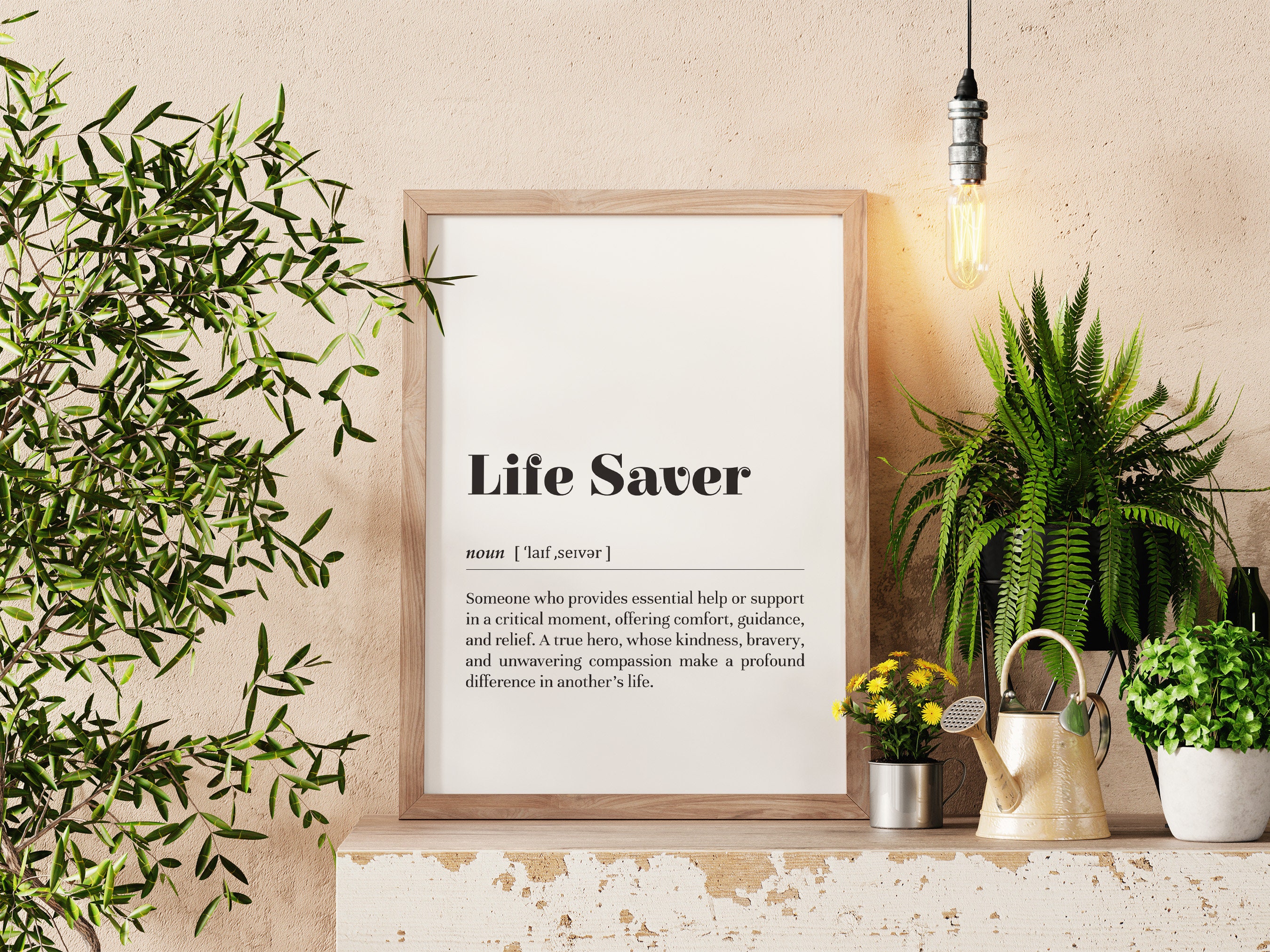 Life Saver Definition Poster Print/instant Download/thank You Gift ...