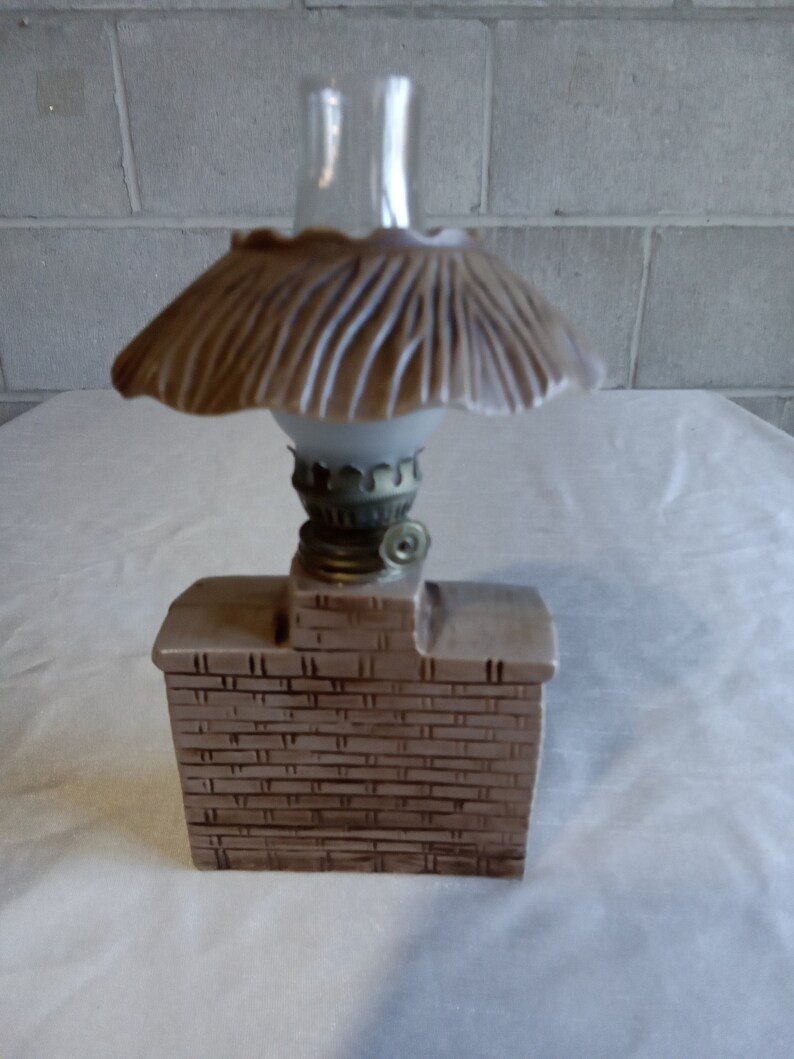 Vintage Enesco Fireplace Oil Lamp Lantern - Etsy