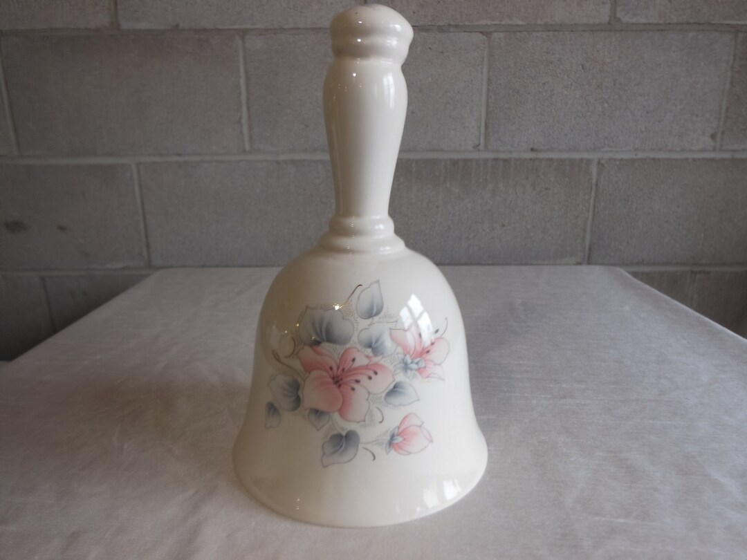 Vintage Very Large Dinner Bell With Flowers - Etsy