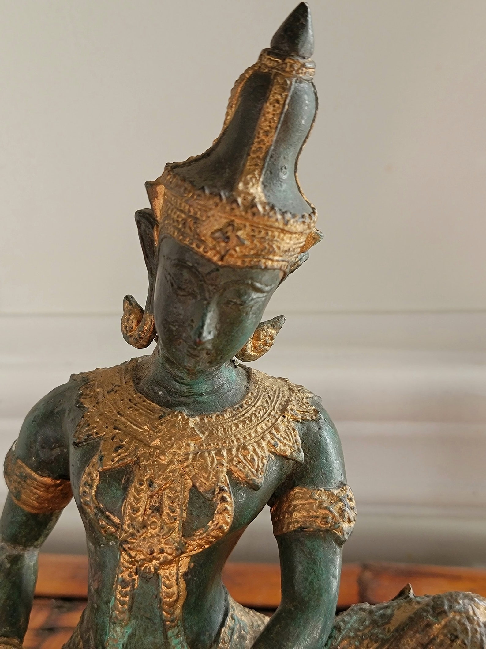 Antique Bronze Gilt Teppanom Thai Musician Statue - Etsy