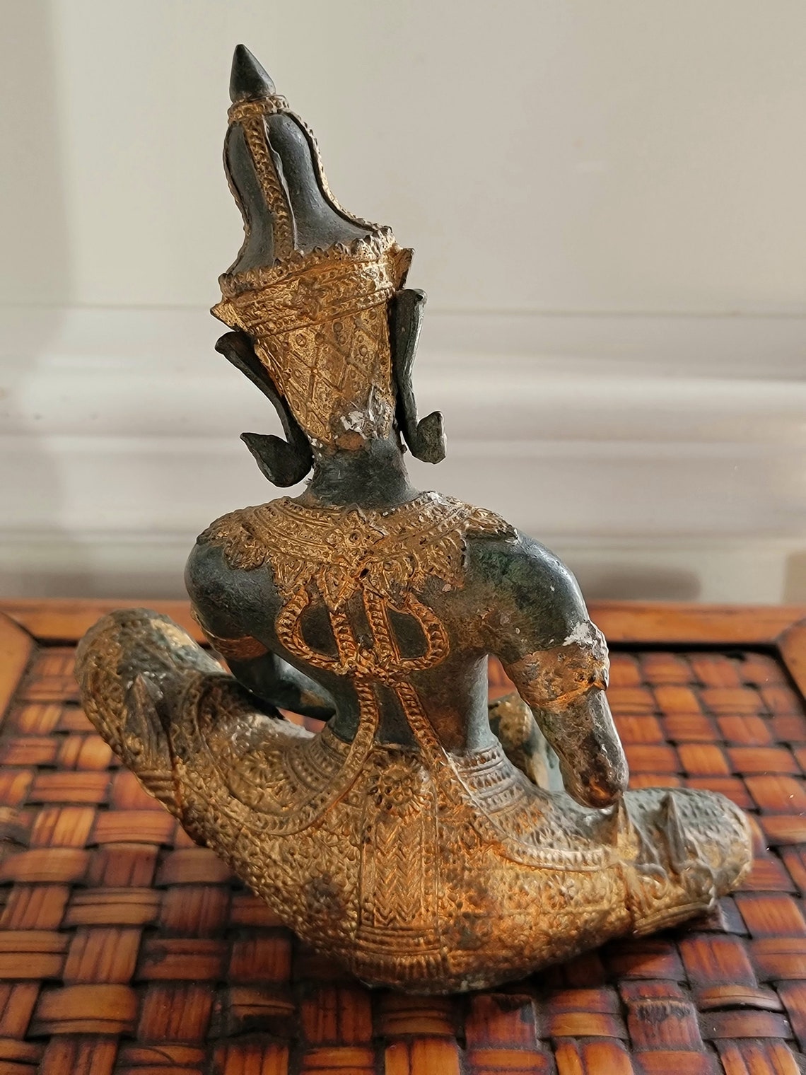Antique Bronze Gilt Teppanom Thai Musician Statue - Etsy