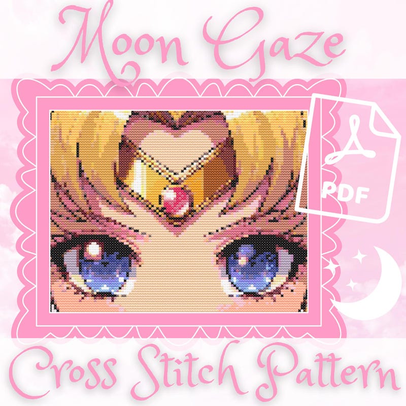 Anime Cross Stitch Kit - Etsy