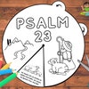 Psalm 23 Bible Coloring Wheel Craft ENGLISH Printable Bible Activity ...