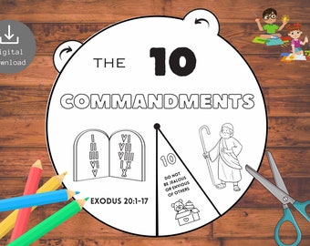 THE FOUR the Gospel Bible Wheel Craft ENGLISH Printable Bible Activity ...