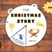 Christmas Story Spinning Wheel Craft ENGLISH Printable Bible Activity ...