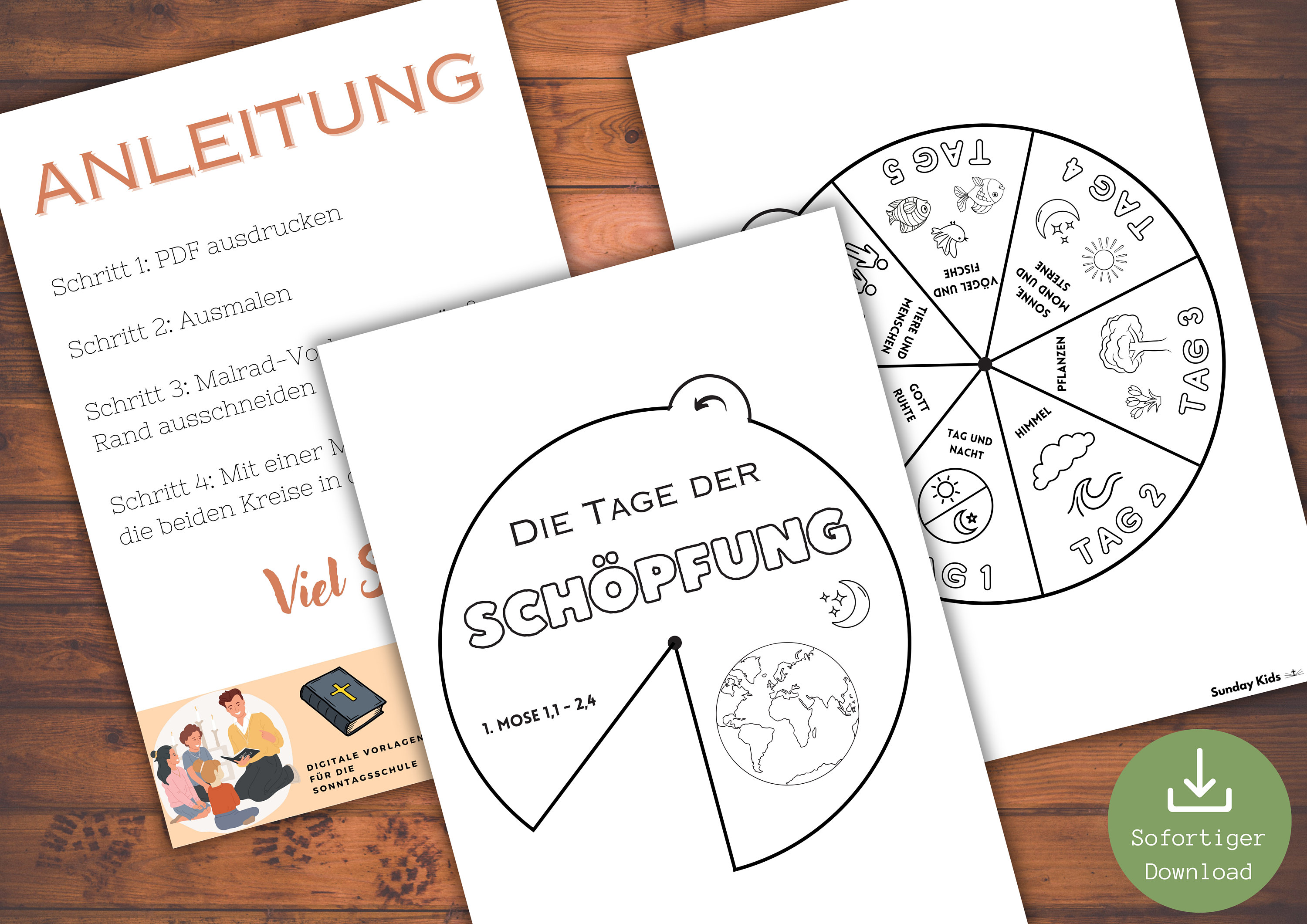 Lapbook: Schöpfung – Lapbook Unterrichtsmaterial – GIDE