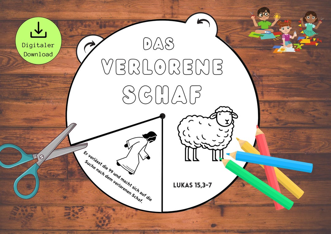 Das Verlorene Schaf Basteln