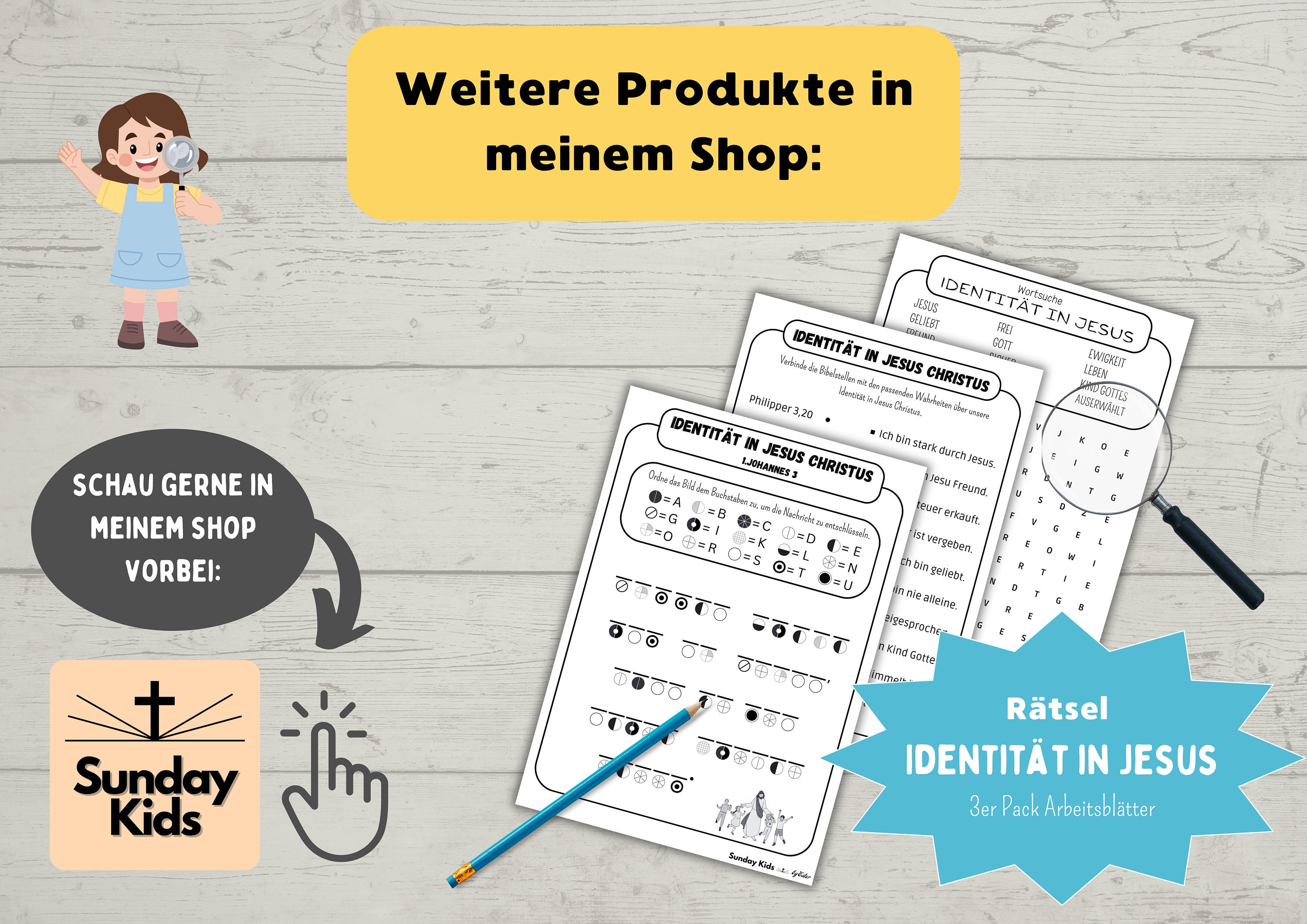 GERMAN Jesus Blesses the Children Activitysheet Pack of 2 Bible Lesson ...