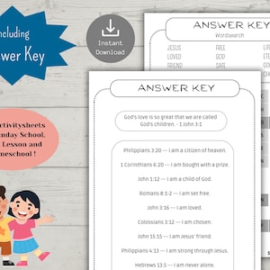 Identity in Christ - Who I Am in Jesus Activitysheet Pack of 3 ENGLISH ...