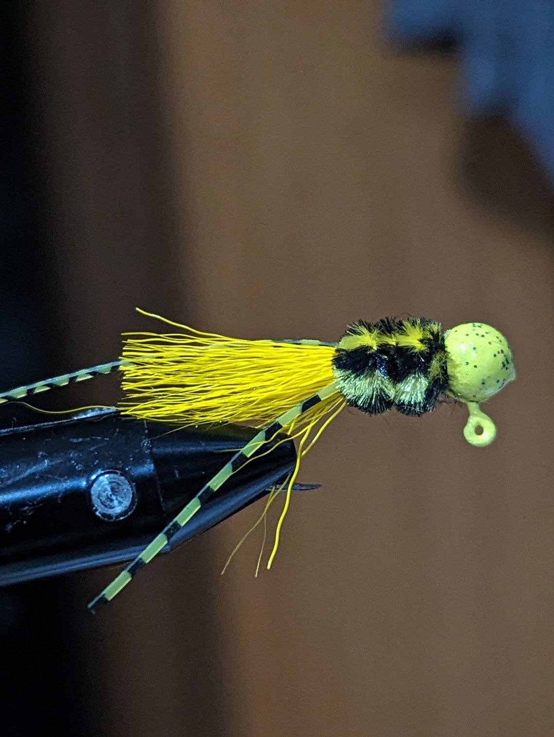 1/16oz Hand Tied Crappie Jigs Bumble Bee 3pk - Etsy