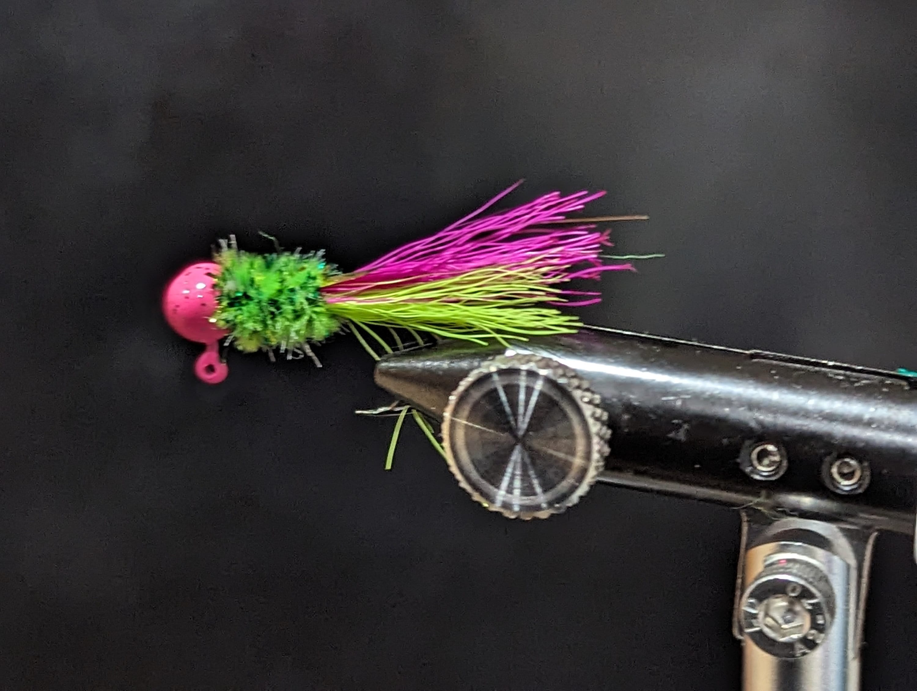 1/16oz Hand Tied Crappie Jigs Electric Chicken 3pk - Etsy