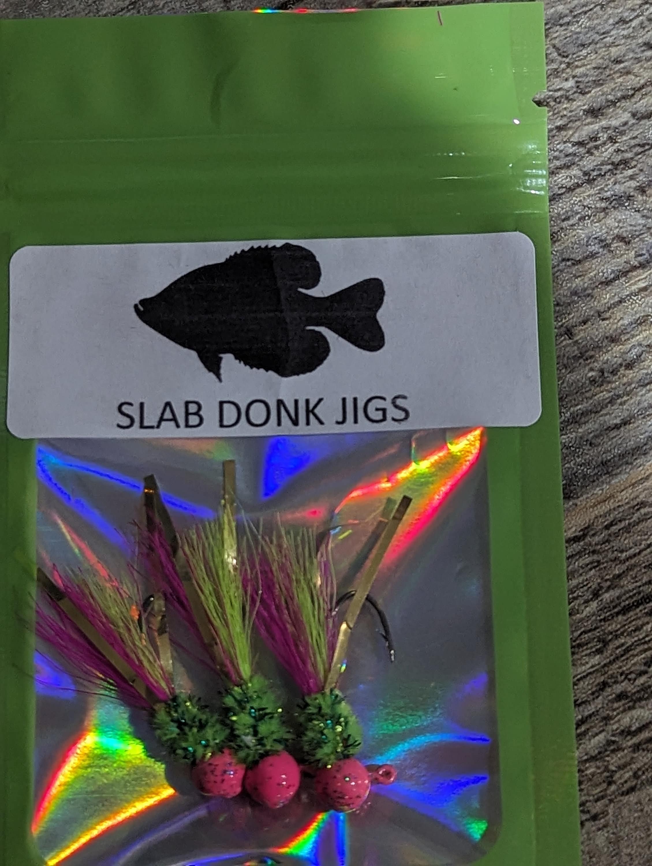 1/16oz Hand Tied Crappie Jigs Electric Chicken 3pk - Etsy