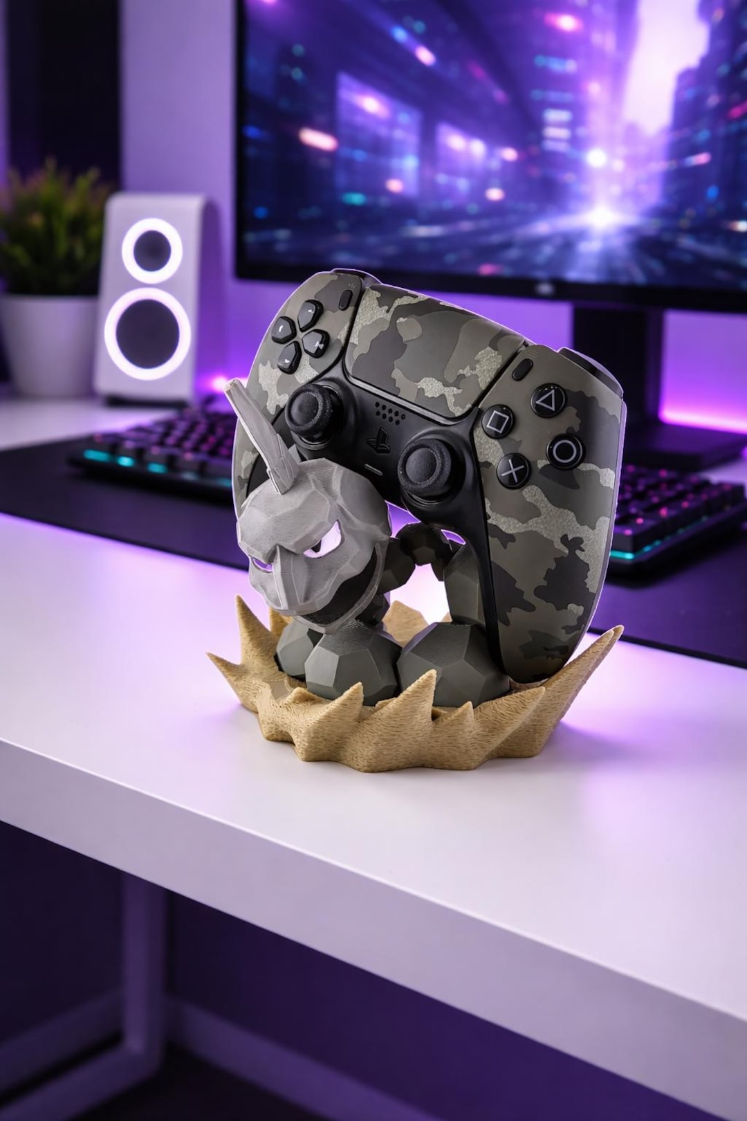 PS5 Controller Stand – 3D Printed Gaming Holder Display, Desk Organizer ...